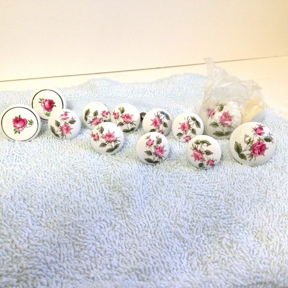 Hickory Hardware | Accents | 2 Hickory Hardware P62 Pink Roses English ...